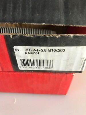 Hilti HIT-V-F M16x200 Galvanised Chemset Anchor Rod. Box of 5 | eBay ...