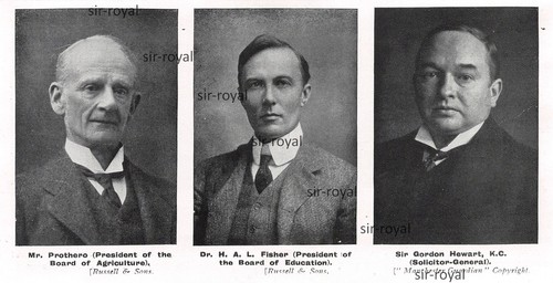 George Walter Prothero - Herbert Fisher - Sir Gordon Hewart - 1917 ...