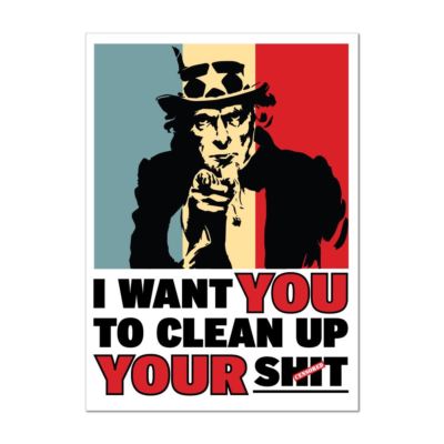 I want you to clean up your sht uncle sam rude america tidy Car Sticker ...