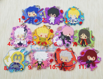 T1602 Anime Fate/Grand Order FGO rubber Keychain Key Ring Straps Rare ...