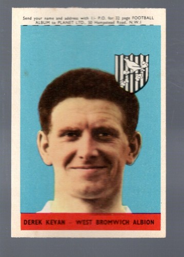 Derek Kevan 1958-59 A&BC Footballers #25 (Planet) | eBay