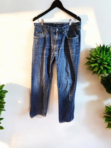 Hugo Boss Men's Cotton Denim Blue Jeans RN73616 CA23115 Size: US 34/32 ...