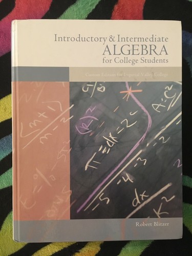 Introductory and Intermediate Algebra for College Students by Robert ...