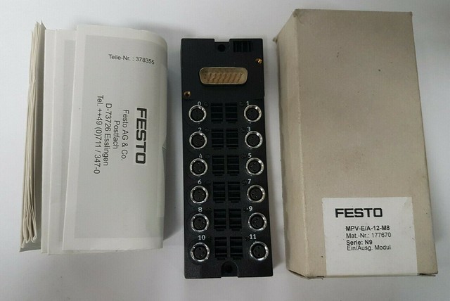 1pc Festo Multi-pin Plug Distributor Mpv-e/a12-m8 177670 for sale ...