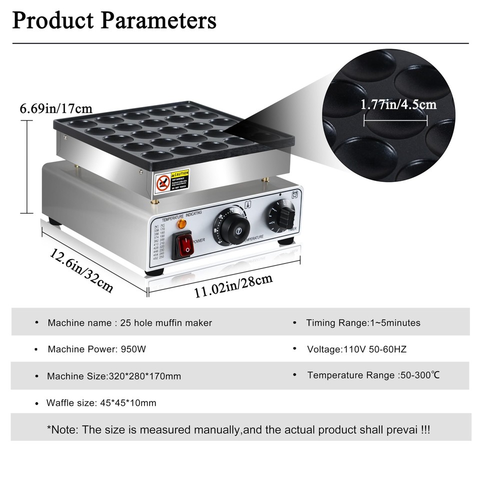 Mini Pancake Maker 25pcs Dutch Pancake Maker 950W Mini Pancakes Maker Machine... 768825684248| eBay