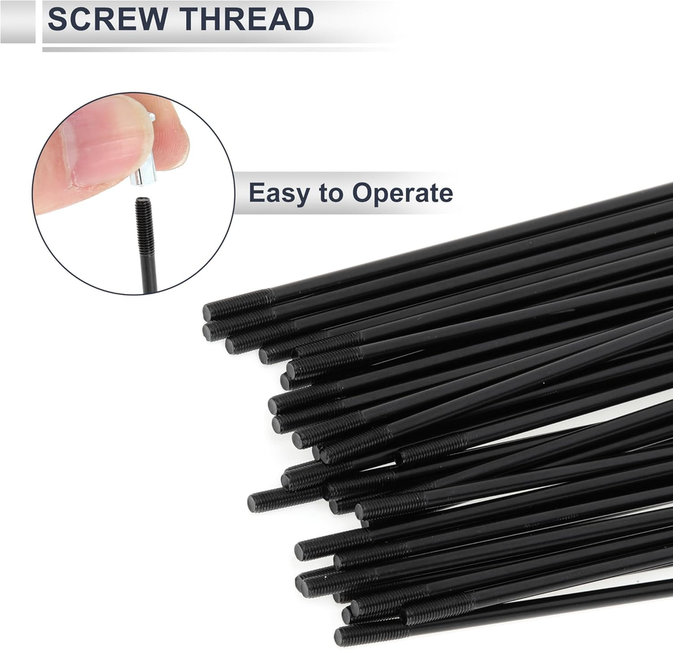 1 Set Universale Raggi per Bicicletta 12G Lunghezza 202Mm Raggi Ruota ...