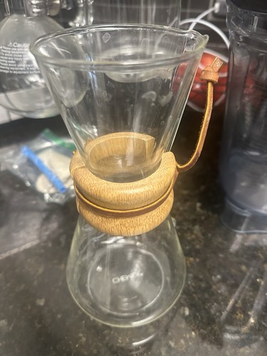 Chemex Pour Over Drip Coffee Maker Pyrex Glass 3 Cup EUC Made in USA | eBay