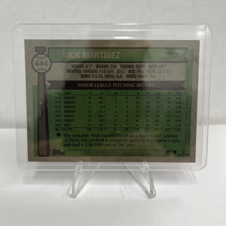 2025 Topps Heritage Nick Martinez Chrome Cincinnati Reds #444 | eBay