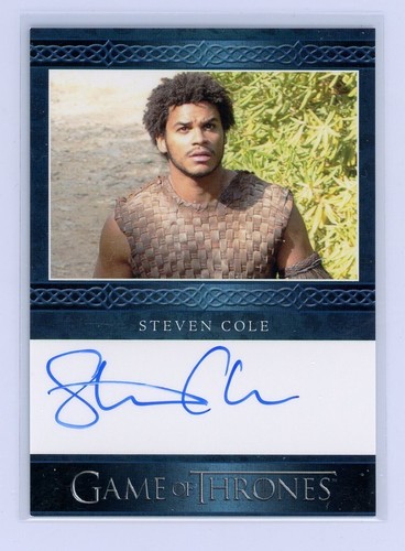 STEVEN COLE AS KOVARRO Rittenhouse Game of Thrones Autograph | eBay