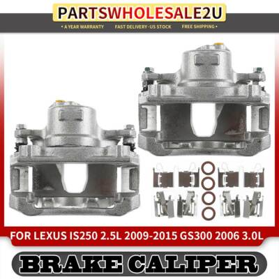 2x Front Left & Right Brake Calipers w/ Bracket for Lexus GS300 2006 ...