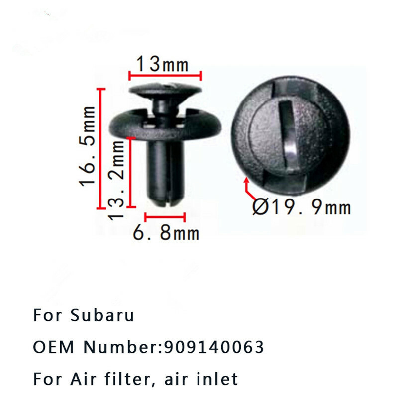 100pcs Fit Subaru Air Cleaner Inlet Duct Clip Impreza WRX Legacy Sti ...