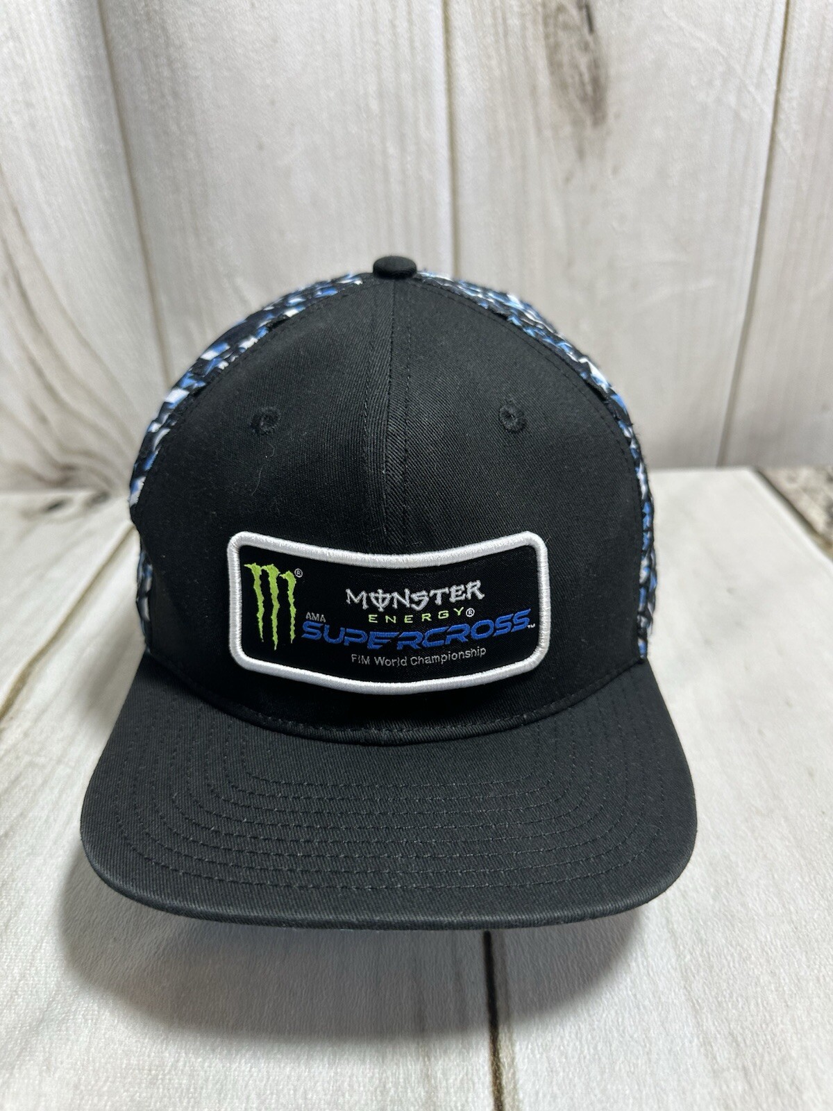 Monster Energy Drink AMA Supercross Adult Hat FIM Wor… - Gem