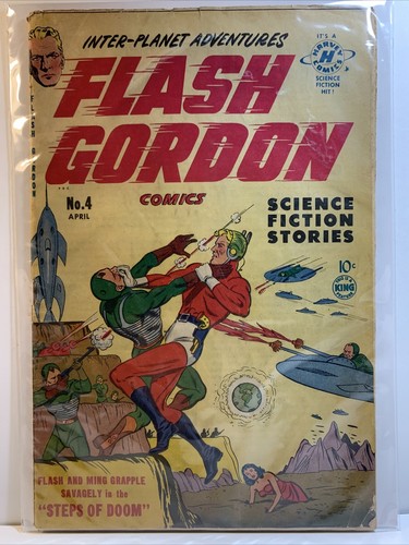 Flash Gordon 4 Harvey Comics-April 1951 VG Golden Age! | eBay