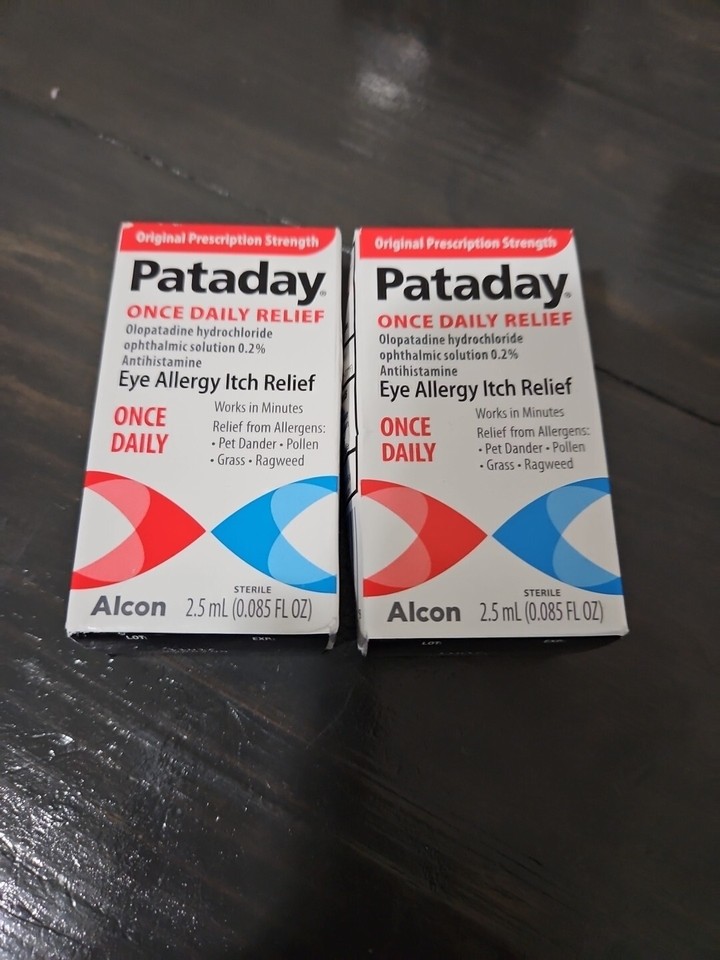 Pataday Original Strength Once Daily Eye Allergy Relief 2 x 2.5ml Pck ...