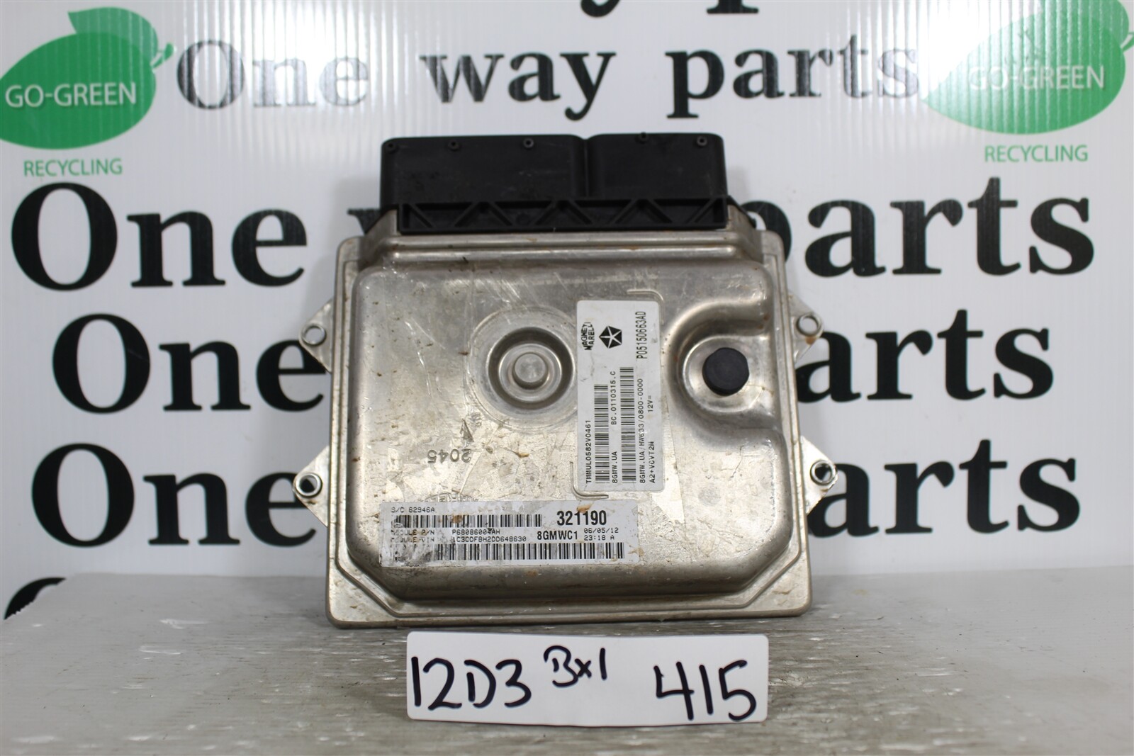 05150663AD Dodge Dart 2013 Engine Computer Unit ECU Module 415 12D3 B1 ...