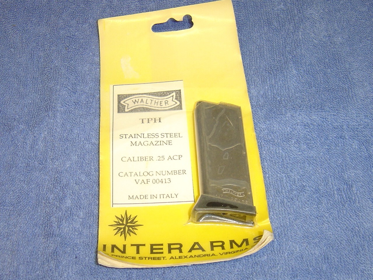 OEM MIP WALTHER TPH 25 ACP 6 ROUND PISTOL MAGAZINE #VAF00413 | eBay