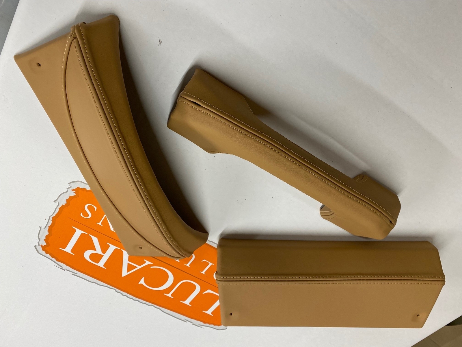 BARLEY LEATHER 3 part PUMA DASH KIT TRIMS POD FIT LAND ROVER DEFENDER ...