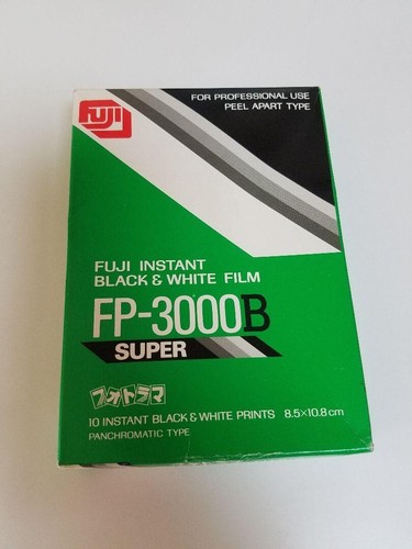 Fuji FujiFilm FP-3000B Instant B&W FILM Super Speed Expiration 1994 ...