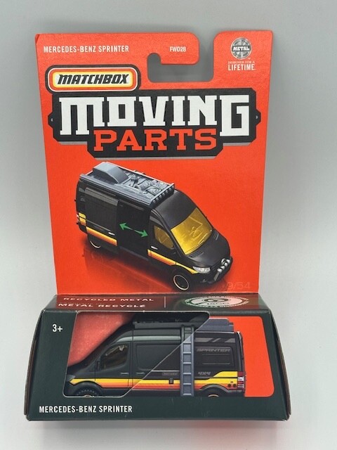 MATCHBOX Moving Parts 2024 MERCEDES-BENZ SPRINTER BLACK RELEASE M | eBay
