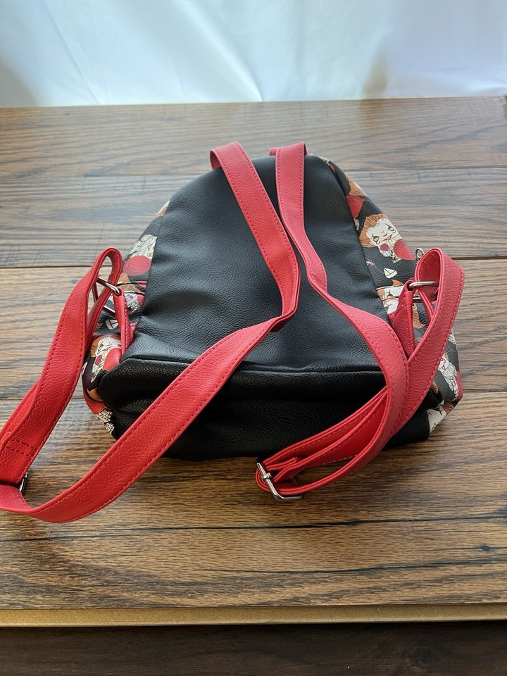 PENNYWISE Mini Backpack IT Clown Horror Movie Novelty Bag Red Balloons ...