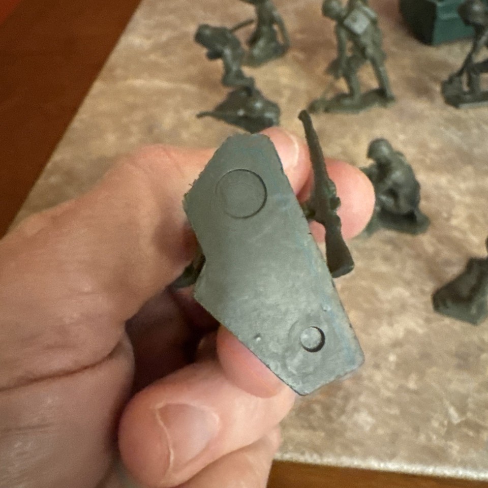 Vintage Marx Battleground Playset MARINES-G I Combat Lot Darker Green ...