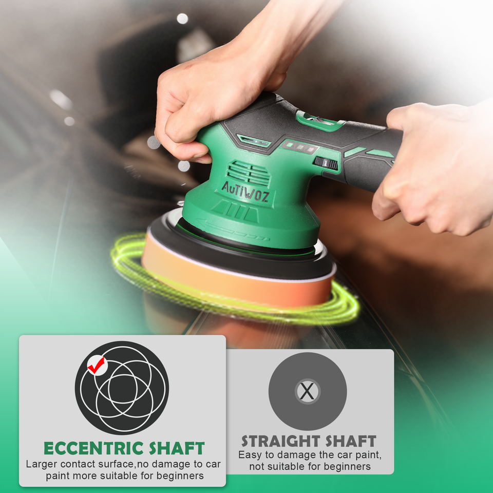 Cordless Car Polisher Buffer Machine Dual Action 12V Battery Polishing ...