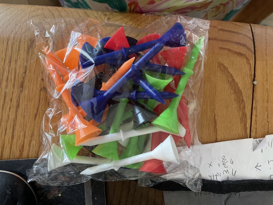 Plastic golf cup tees 3 1/4” 60 Tees Unbreakable and Reusable.Free ...