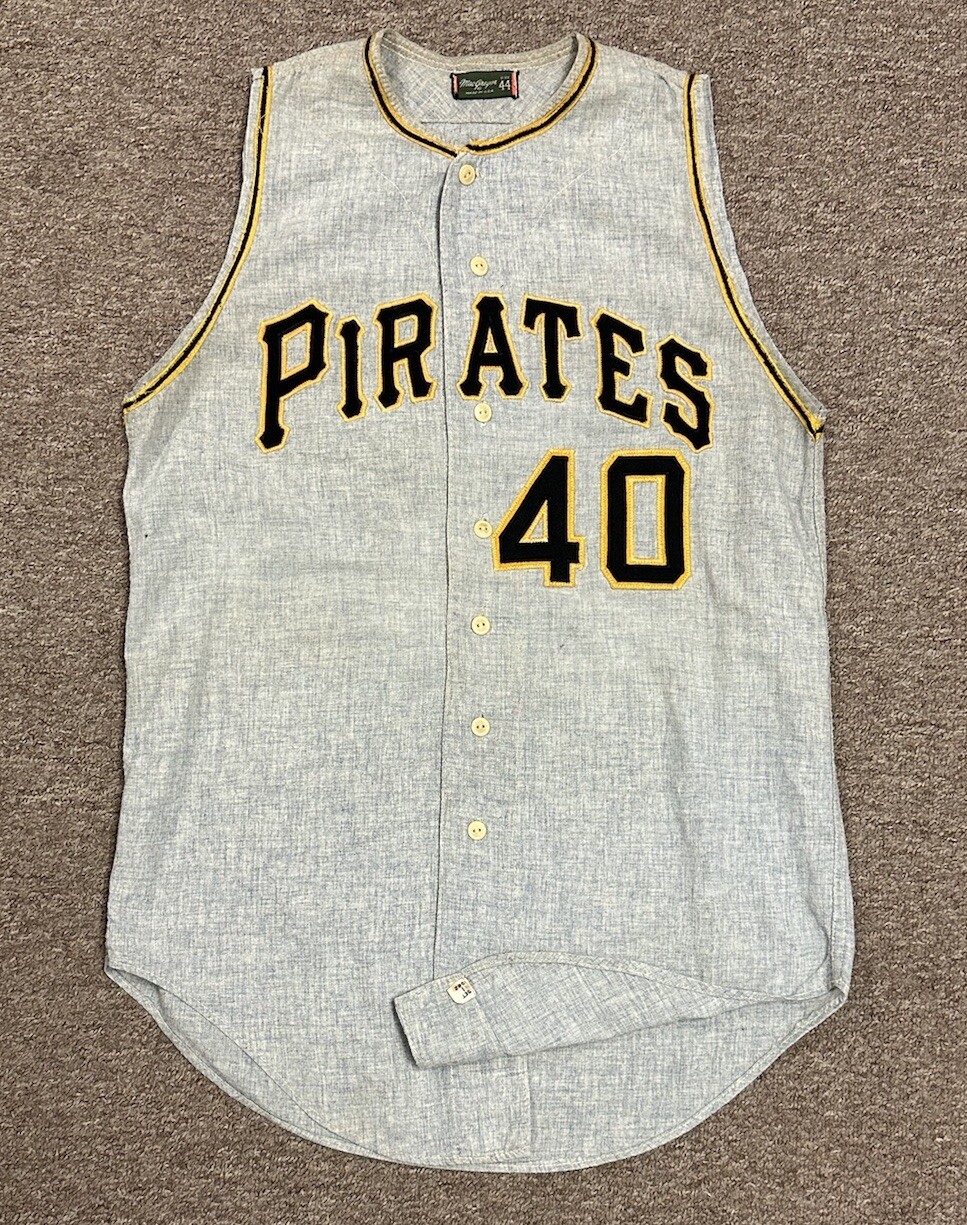1962 Danny Murtaugh Pittsburgh Pirates Mgr GAME USED Road Flannel Vest ...