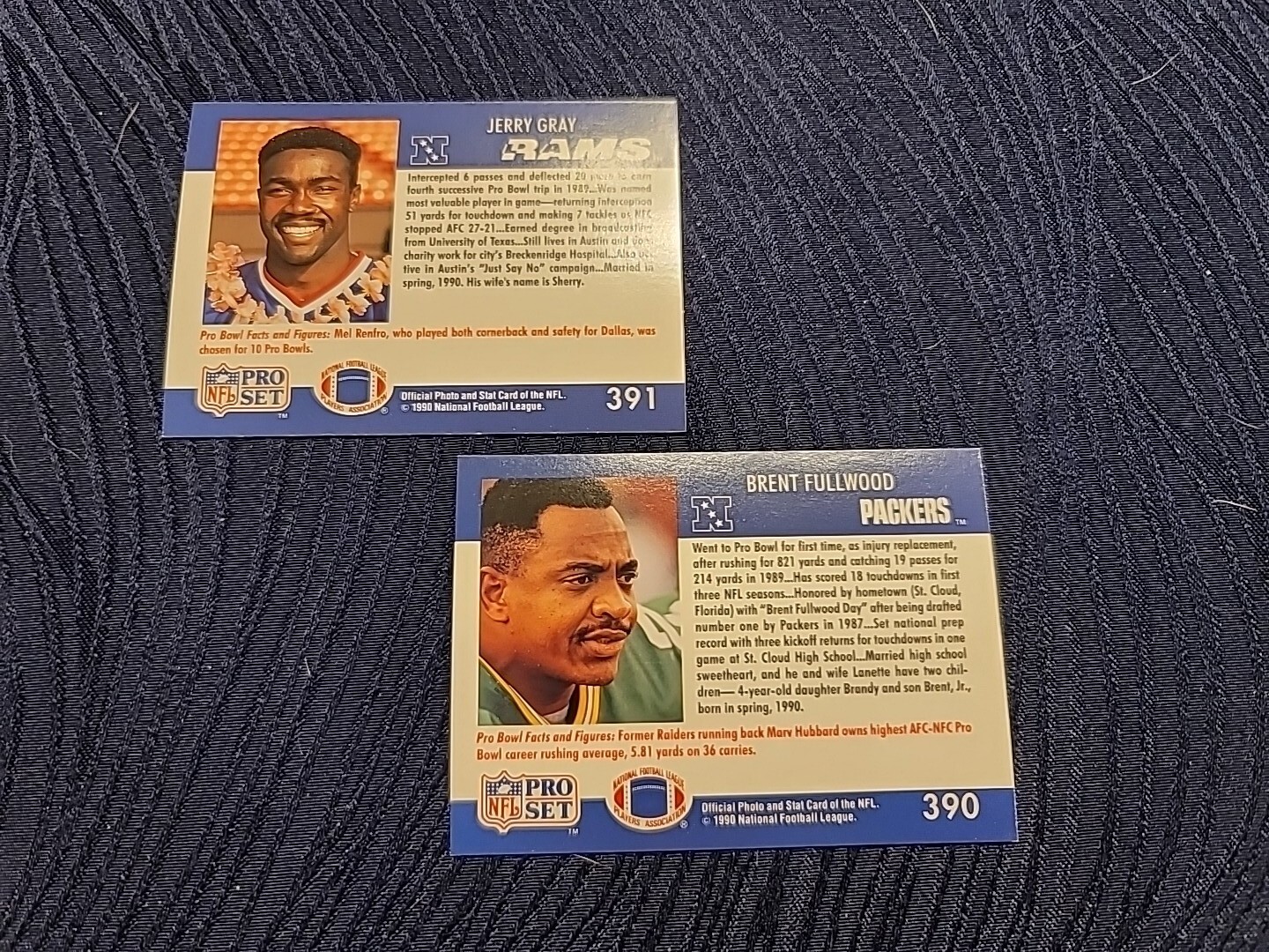 1990 Pro Set - Pro Bowl #390 Brent Fullwood for sale online | eBay