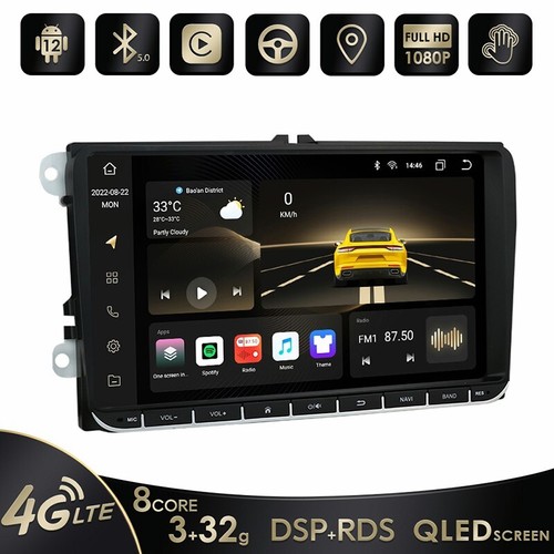 Apple Carplay 3+32GB Car Stereo AM Radio Head Unit For 2003-2013 VW ...