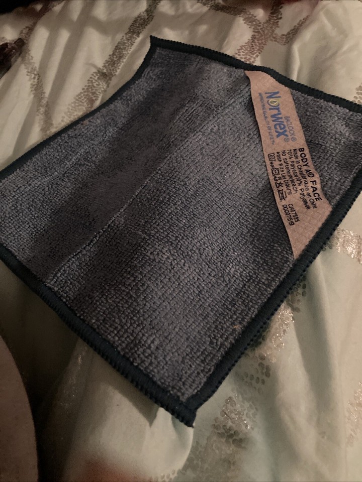 Norwex Blue Body And Face Cloth Baclock 1 Cloth SMALL | eBay