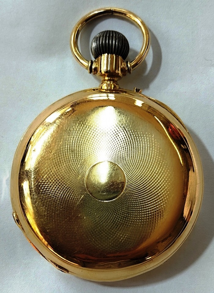 SOLID 18K GOLD YEAR 1880 POCKET WATCH SWISS MOVEMENT ANTIQUE VINTAGE ...