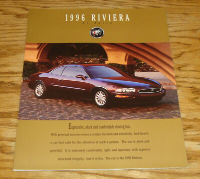 Original 1996 Buick Riviera Foldout Sales Brochure 96 | eBay