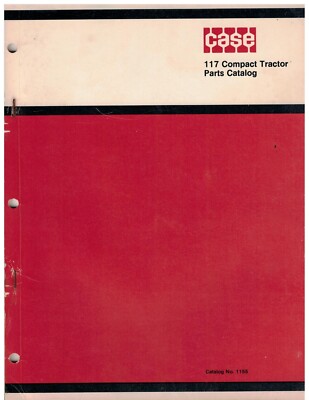 Vintage 1969 Original OEM Parts Catalog J. I. Case 117 Compact Tractors ...