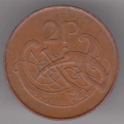Ireland 2p Pence 1978 Bronze Coin - Stylized Bird and Harp | eBay UK
