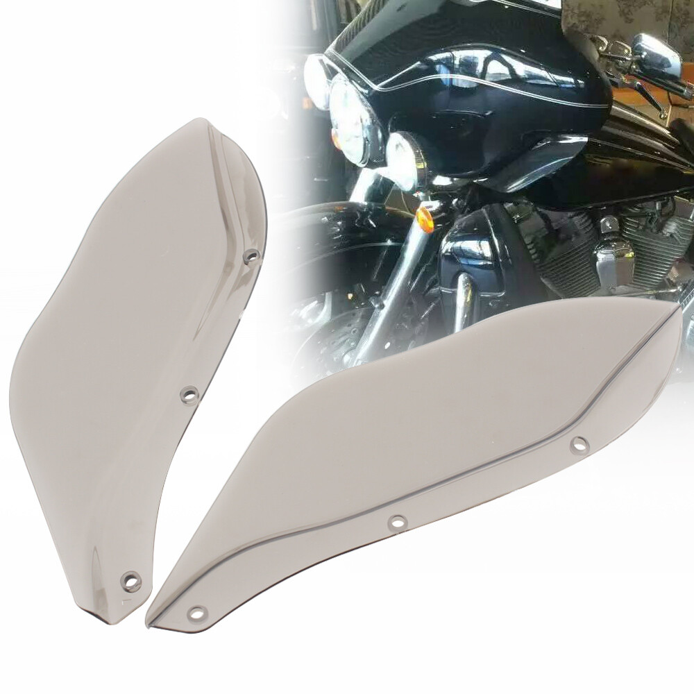Motorcycle Side Wings Wind Air Deflector Fairing Smoke Fits for Harley ...