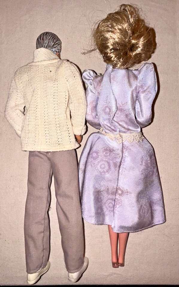 Mattel 1986 THE HEART FAMILY Barbie Grandma & Grandpa Grandparents ...