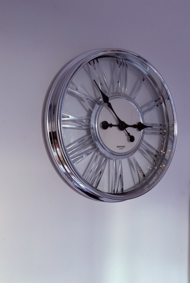 Large Mayfair battery operated wall clock | eBay UK