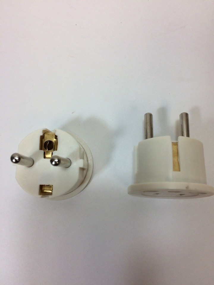 American To European Schuko Plug Adapter US USA to Europe EU Converter ...