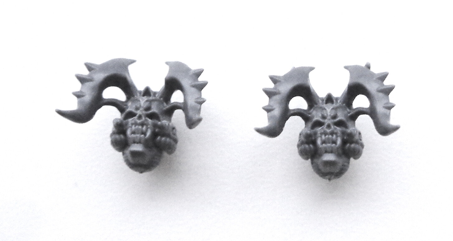 Warhammer 40K x2 Necromunda Corpse Grinder Cult Skinner Horned Mask ...