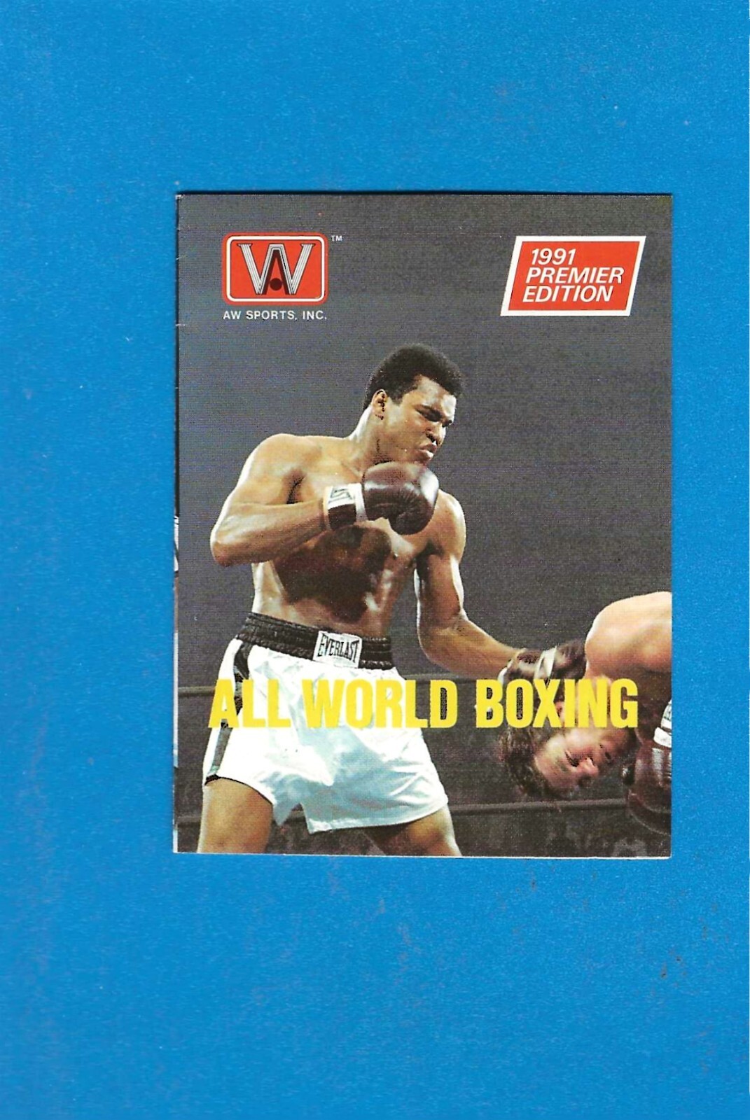 Muhammad Ali Fan Club Booklet Card 1991 AW Sports Premier All World ...