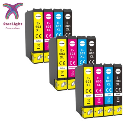 603XL Ink Cartridge Fits For XP2100 XP4105 XP3100 XP2105 XP4100 XP-4155 ...