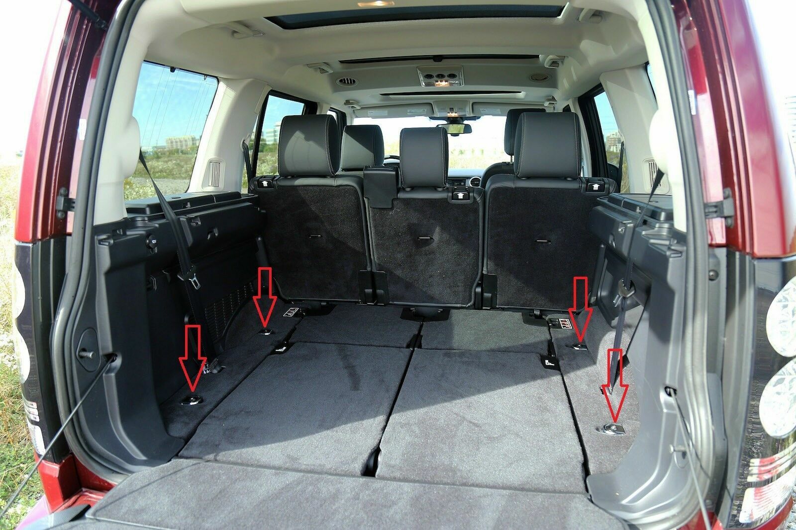 Rear Trunk Floor Style Web Cargo Net for Land Rover LR4 LR 4 2010-2016 ...