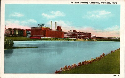 Rath Packing Company Waterloo Iowa Building View Postcard Unused | eBay