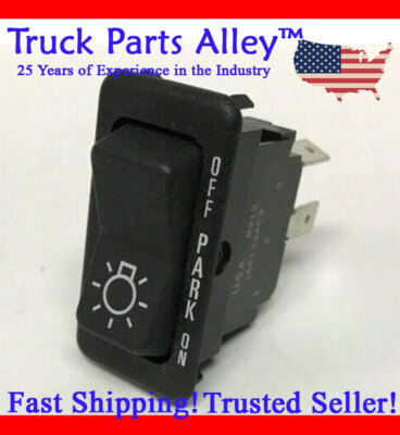 1661234C3 International Headlight Rocker Switch 3 Position 5 Pin ...