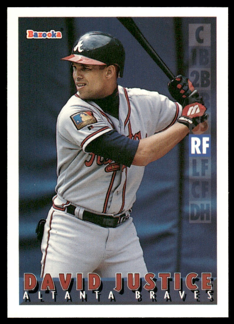 1995 Bazooka #6 David Justice Atlanta Braves | eBay