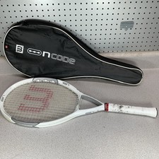 Wilson N1 Ncode Oversize Tennis Racquet Racket 115 Grip 4 1/4 White for ...
