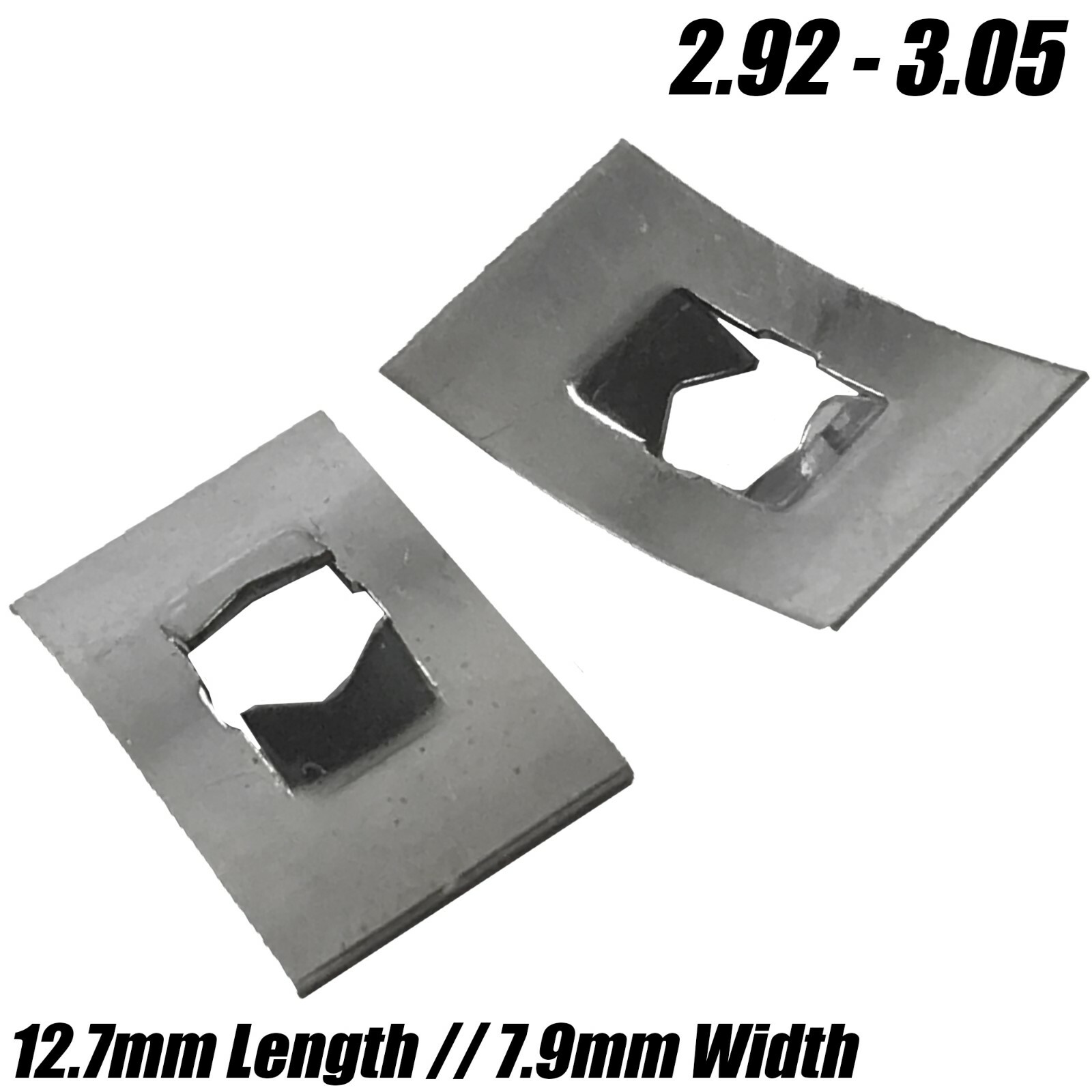 Metric Zinc Plated Flower Grab Washer Stud Steel Flat Rectangular Push ...