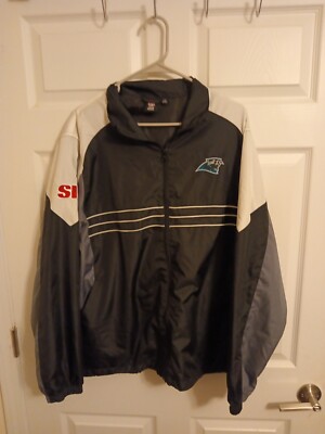 NFL Team Apparel Reebok Carolina Panthers Windbreaker Jacket Men's Size ...