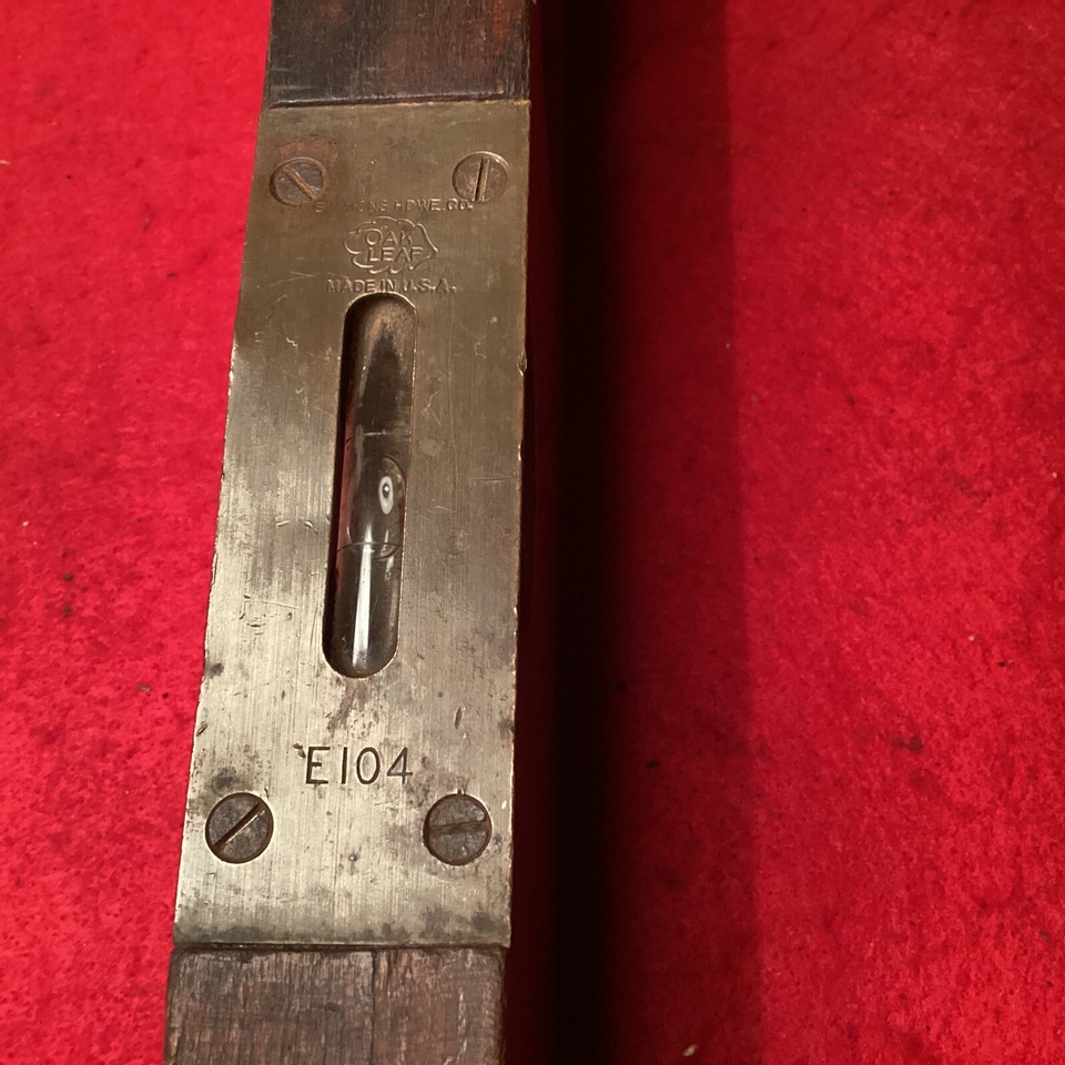 Vintage Wooden “Oak Leaf” Level, No. E104, Simmons Howe Co. | eBay